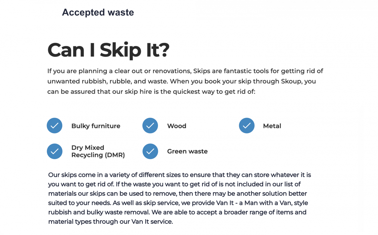 Skip it - Safeline Waste®